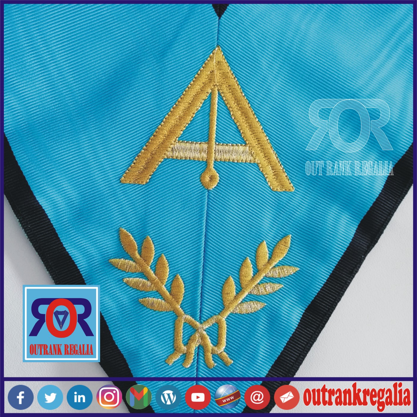 MASONIC COLLARS & SASHES – OUTRANK REGALIA